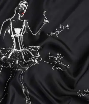 Karl Lagerfeld K/ballet Silk Scarf