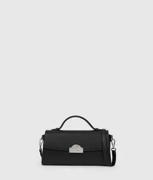 Karl Lagerfeld Rue St-guillaume Metal Crossbody Bag - Black