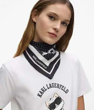 Karl Lagerfeld Ikon Choupette Silk Scarf