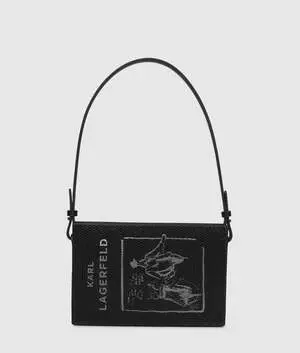 Karl Lagerfeld K/soiree Book Minaudière Bag - Black Embellishment