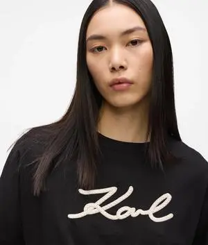 Karl Lagerfeld Organic Cotton T-shirt - Black