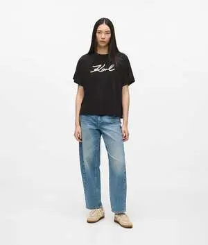 Karl Lagerfeld Organic Cotton T-shirt - Black