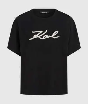 Karl Lagerfeld Organic Cotton T-shirt - Black