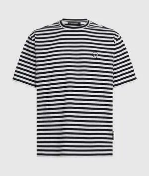 Karl Lagerfeld Ikon Relaxed Striped T-shirt