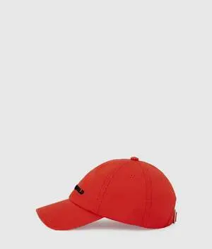 Karl Lagerfeld Distressed Logo Baseball Cap