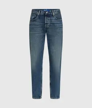 KL JEANS Jeans Dark Blue Cotton Tapered Jeans