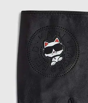 Karl Lagerfeld Ikon Circle Choupette Fingerless Gloves