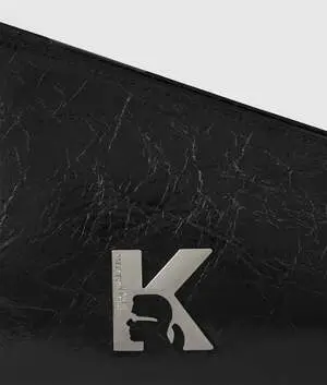 KL JEANS Geo High-shine Shoulder Bag - Black