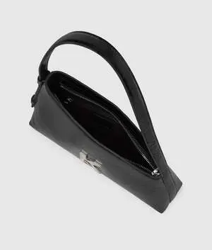 KL JEANS Geo High-shine Shoulder Bag - Black