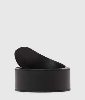 KL JEANS Jeans Wide Hexagonal Buckle Leather Belt