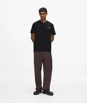 Karl Lagerfeld V-neck Logo T-shirt