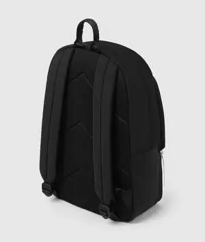 KL JEANS Utility Backpack With Drawstring Detail And Logo - Black