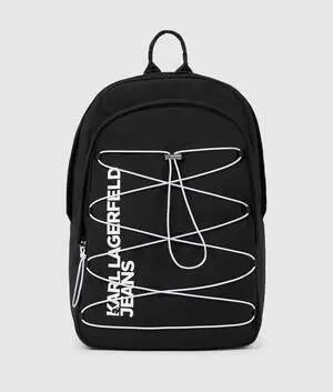 KL JEANS Jeans Utility Drawstring Backpack - Black
