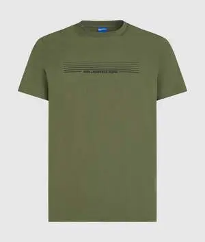KL JEANS Slim Striped Logo T-shirt - Beetle