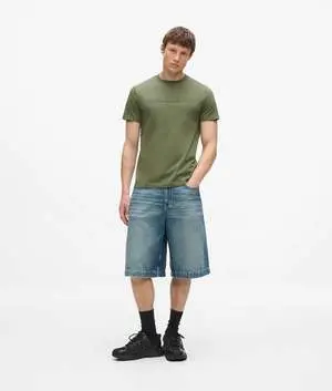 KL JEANS Slim Striped Logo T-shirt - Beetle