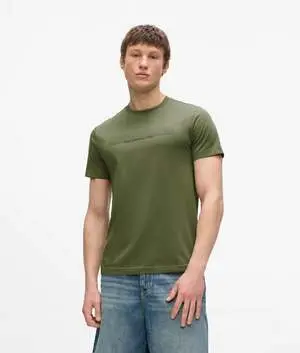 KL JEANS Slim Striped Logo T-shirt - Beetle