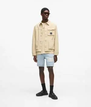 KL JEANS Jeans Distressed Relaxed Fit Denim Shorts