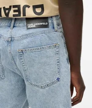 KL JEANS Jeans Distressed Relaxed Fit Denim Shorts