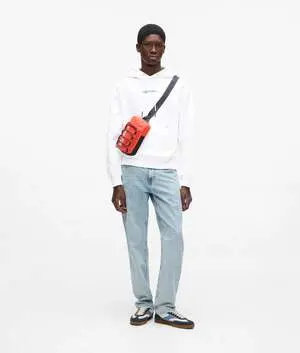 KL JEANS Relaxed Graphic Karl Print Hoodie
