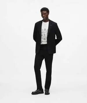 Karl Lagerfeld Tailored Punto Pants - Black
