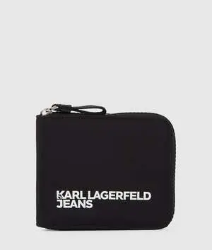 KL JEANS Nylon Logo Wallet - Black