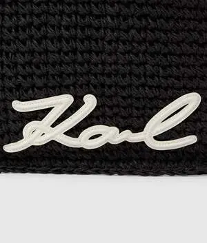 Karl Lagerfeld Signature Scarf Beach Bag