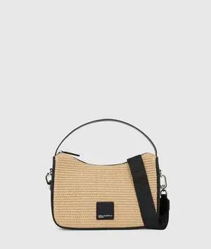 KL JEANS Jeans Woven Mini Hobo Bag - Natural