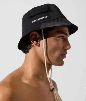 Karl Lagerfeld Logo Bucket Hat