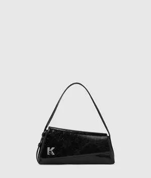 KL JEANS Jeans Geo High-shine Flap Bag - Black