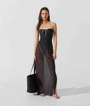 Karl Lagerfeld Polka Dot Swimsuit - Polka Dot-black