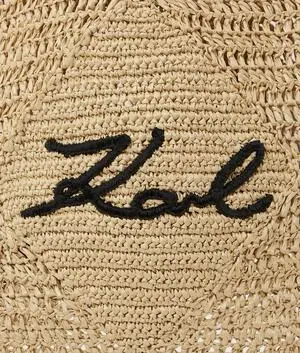 Karl Lagerfeld Signature Crochet Tote Bag