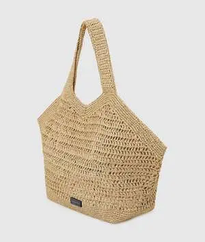 Karl Lagerfeld Signature Crochet Tote Bag