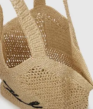 Karl Lagerfeld Signature Crochet Tote Bag