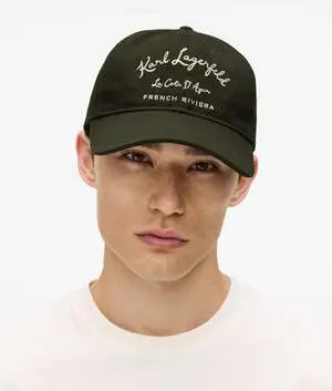 Karl Lagerfeld Embroidered Cap