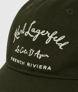Karl Lagerfeld Embroidered Cap