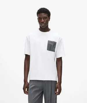 Karl Lagerfeld Pinstripe Pocket T-shirt