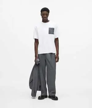 Karl Lagerfeld Pinstripe Pocket T-shirt