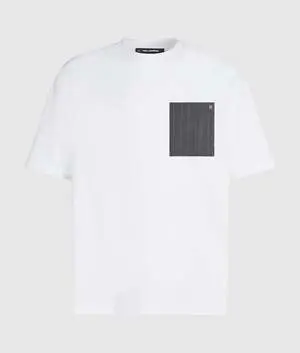 Karl Lagerfeld Pinstripe Pocket T-shirt