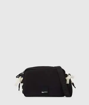 KL JEANS Jeans Nylon Camera Bag With Lace-up Detailing - Black