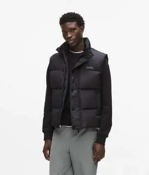 Karl Lagerfeld Padded Down Gilet - Black