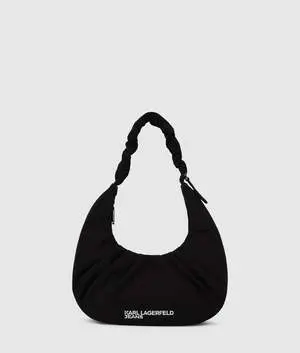 KL JEANS Jeans Gathered Hobo Bag - Black