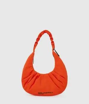 KL JEANS Gathered Hobo Bag - Grenadine