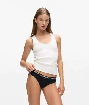 Karl Lagerfeld Logo Thong Multiband – 7-pack - Black