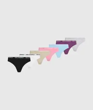 Karl Lagerfeld Logo Thong Multiband – 7-pack - Multicolor