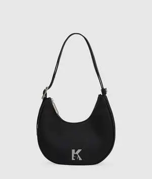 KL JEANS Jeans Contemporary Moon Shoulder Bag - Black