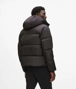Karl Lagerfeld Short Hooded Puffer Jacket