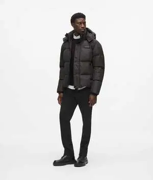 Karl Lagerfeld Short Hooded Puffer Jacket