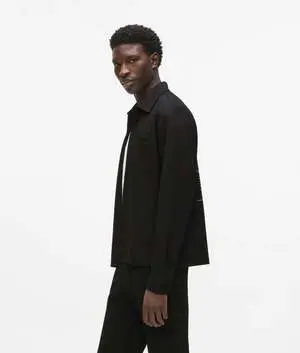 Karl Lagerfeld Maison De Karl Jersey Overshirt - Black