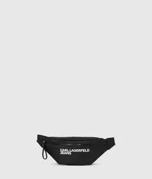 KL JEANS Jeans Nylon Logo Belt Bag - Black