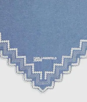 KL JEANS Denim Triangle Bandana Scarf